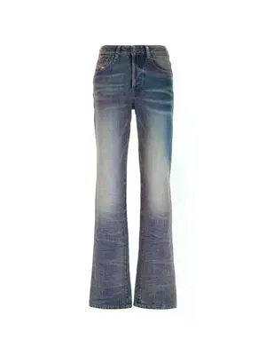 DIESEL® Faded-effect Straight-leg Jeans - Blue