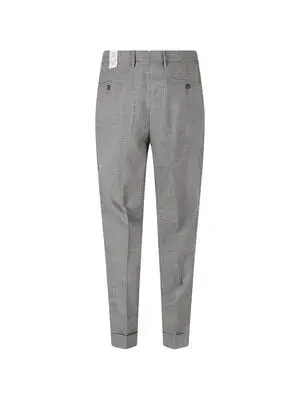 LBM Pleated Wool Trousers - Grey