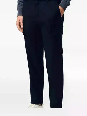Paul & Shark Lucca Virgin Wool Cargo Straight-leg Trousers