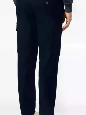 Paul & Shark Lucca Virgin Wool Cargo Straight-leg Trousers