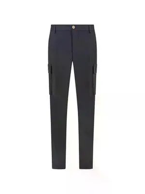 Paul & Shark Lucca Virgin Wool Cargo Straight-leg Trousers