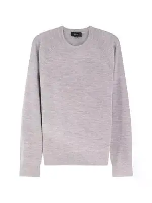 Vince Fine-knit Raglan-sleeve Sweater - Grey