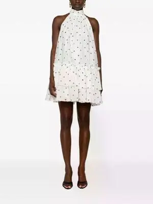 Aje Amily Polka-dot Tiered Mini Dress