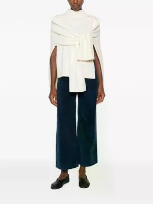 FIVE JEANS Lucia Corduroy Cropped Palazzo Pants