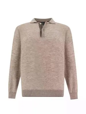 Paul & Shark Piuma Long-sleeve Polo Shirt - Neutrals
