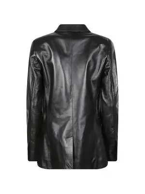 John Richmond Single-breasted Leather Jacket