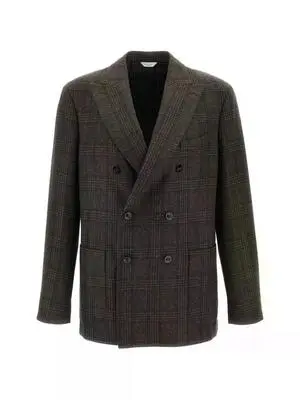 Boglioli Check Double-breasted Jacket