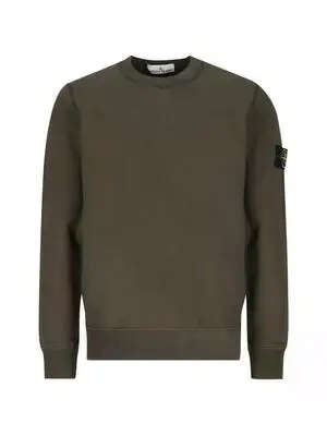 Stone Island Logo-patch Raglan-sleeve Sweatshirt - Brown