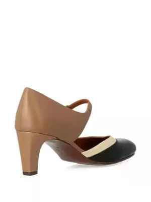 Chie Mihara Fyasa Colour-block Leather Pumps - Neutrals