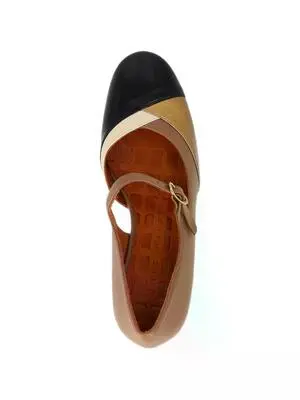 Chie Mihara Fyasa Colour-block Leather Pumps - Neutrals