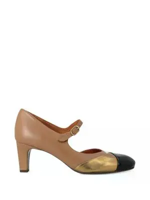 Chie Mihara Fyasa Colour-block Leather Pumps - Neutrals