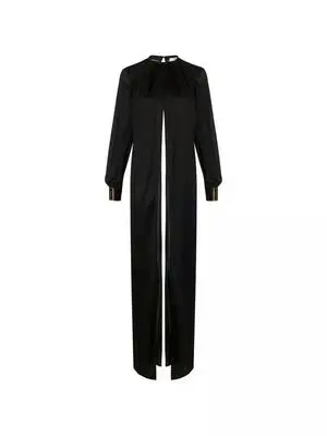 Elisabetta Franchi Blouse In Shiny Jersey Fabric - Black