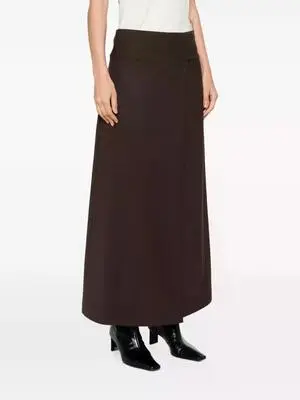 CO.GO Button-fastening Wrap Midi Skirt