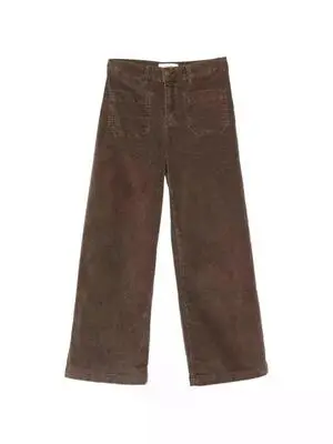 FIVE JEANS Corduroy Wide-leg Trousers - Brown