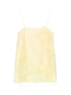 Aje Cloudscape Floral-appliqué Blouse - Neutrals