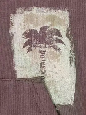Palm Angels Logo-print Pouch-pocket Hoodie