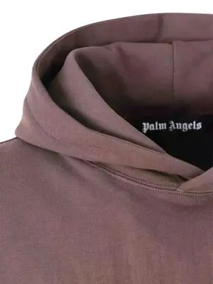 Palm Angels Logo-print Pouch-pocket Hoodie