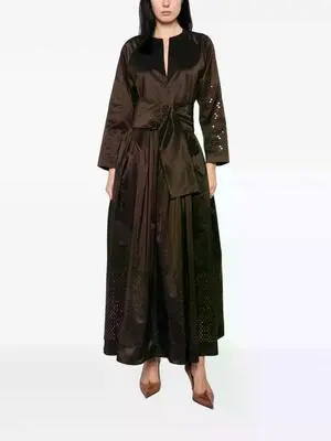 CO.GO Andromeda Sequin-embellished Belted Maxi Dress
