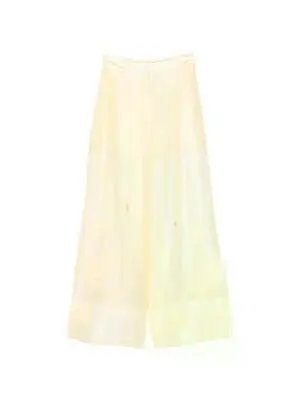 Aje Cloudscape Floral-appliqué Palazzo Pants - Yellow
