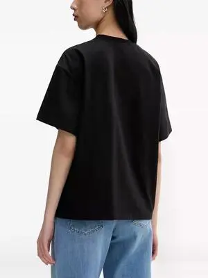 LA MANIA Carena Logo-embroidered T-shirt