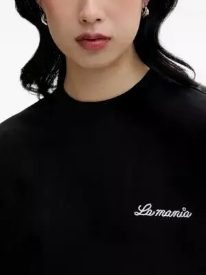 LA MANIA Carena Logo-embroidered T-shirt