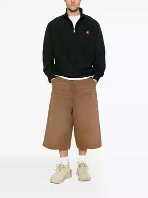 Carhartt Work In Progress American Script Half-zip Hoodie - Green