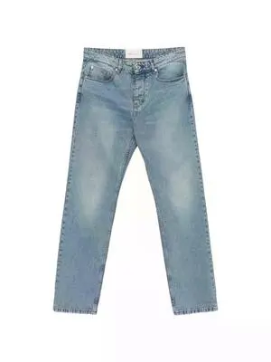 AMI Paris Faded Straight-leg Jeans