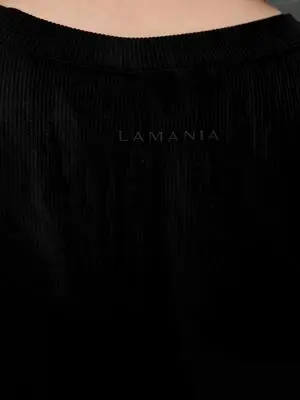 LA MANIA Faith Ribbed-knit Mini Dress