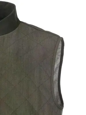 Zegna Quilted High-neck Gilet