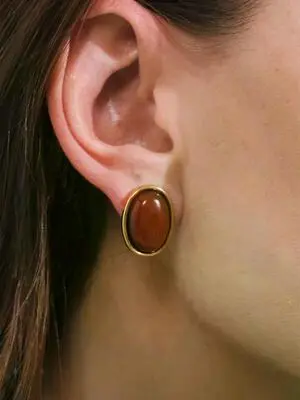 JENNIFER BEHR Elaine Oval Earrings