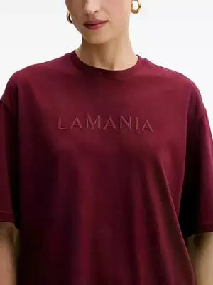 LA MANIA Melanie Embroidered-logo T-shirt