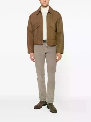 Jacob Cohen Bard Corduroy Straight-leg Trousers - Neutrals