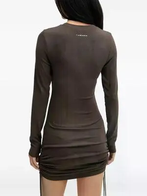 LA MANIA Faith Ribbed-knit Mini Dress