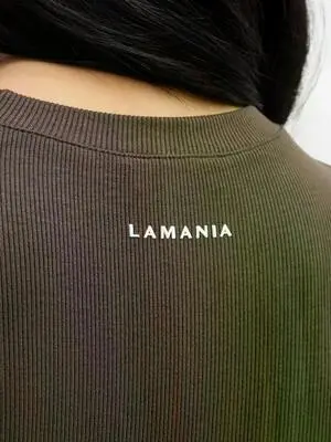 LA MANIA Faith Ribbed-knit Mini Dress