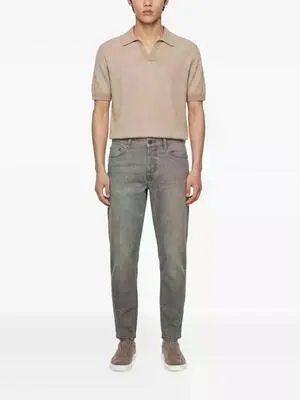 LARDINI Washed Slim-fit Jeans