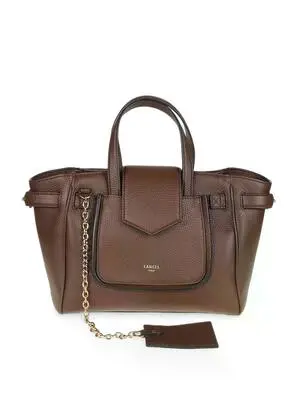 LANCEL S Thea Grained-leather Tote Bag - Brown
