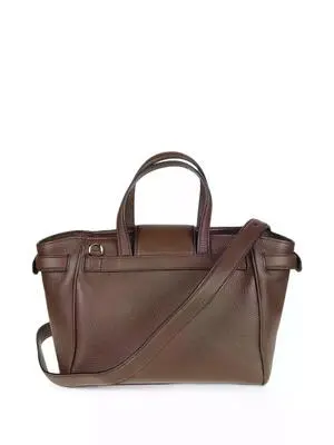 LANCEL S Thea Grained-leather Tote Bag - Brown