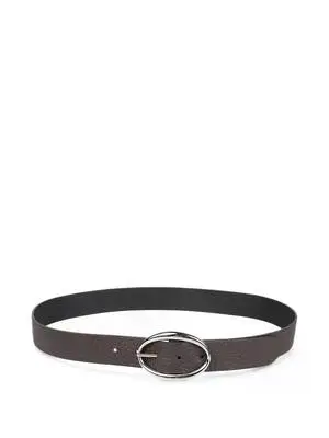 Orciani Grained-leather Buckle Belt
