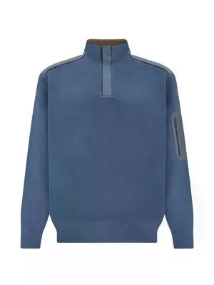 Paul & Shark Typhoon Platinum Half-zip Sweater - Blue