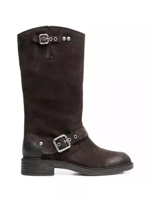 ASH Freesia Buckle-detail Biker Boots