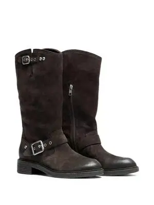 Ash Freesia Buckle-detail Biker Boots