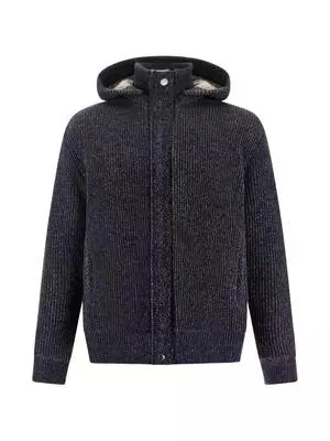 Paul & Shark Ribbed-knit Zip-up Sweatshirt
