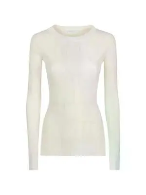 Patrizia Pepe Ribbed-knit Sweater - Neutrals