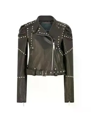 John Richmond Stud-embellished Leather Jacket