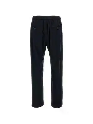 Barena Venezia Cashmere Elasticated Straight-leg Trousers - Blue