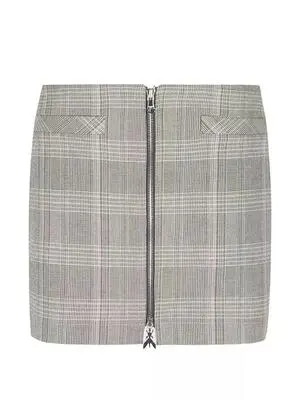 Patrizia Pepe Check-pattern Zip-fastening Mini Skirt