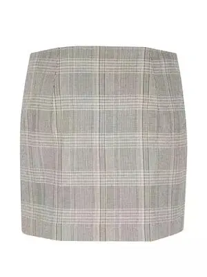 Patrizia Pepe Check-pattern Zip-fastening Mini Skirt