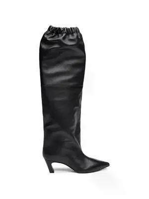 Ash Victoria Pointed-toe Knee-high Boots - Black