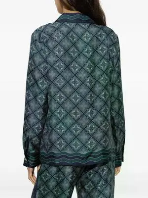Casablanca Monogram-print Silk Shirt