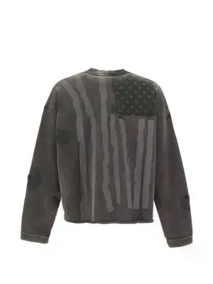 REPRESENT Flag Distressed Sweatshirt